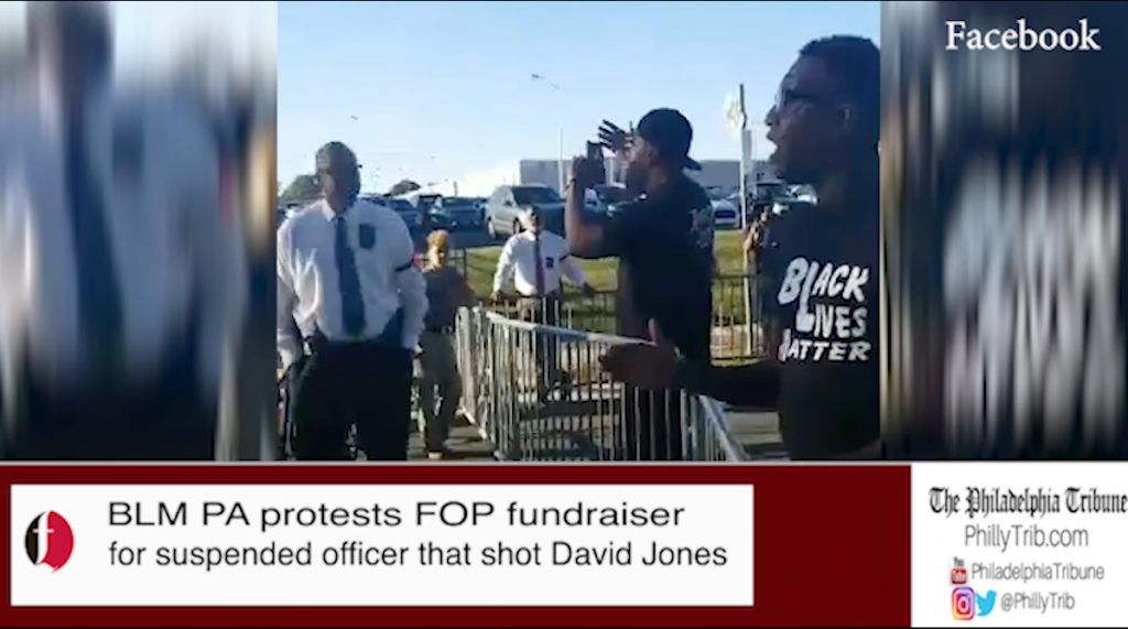10/02/17: BLM PA protests FOP fundraiser for officer that shot David ...